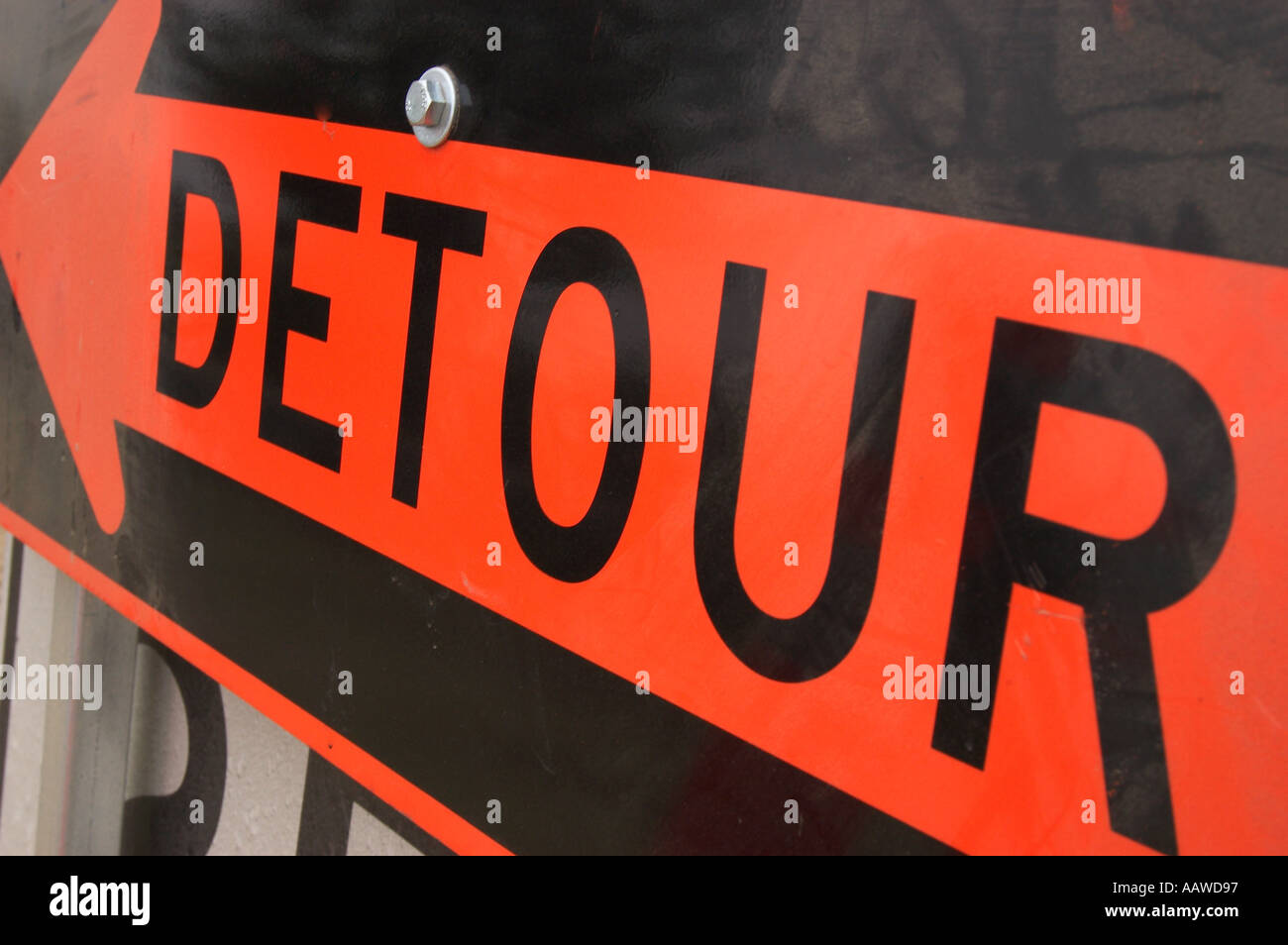 detour street sign Stock Photo - Alamy