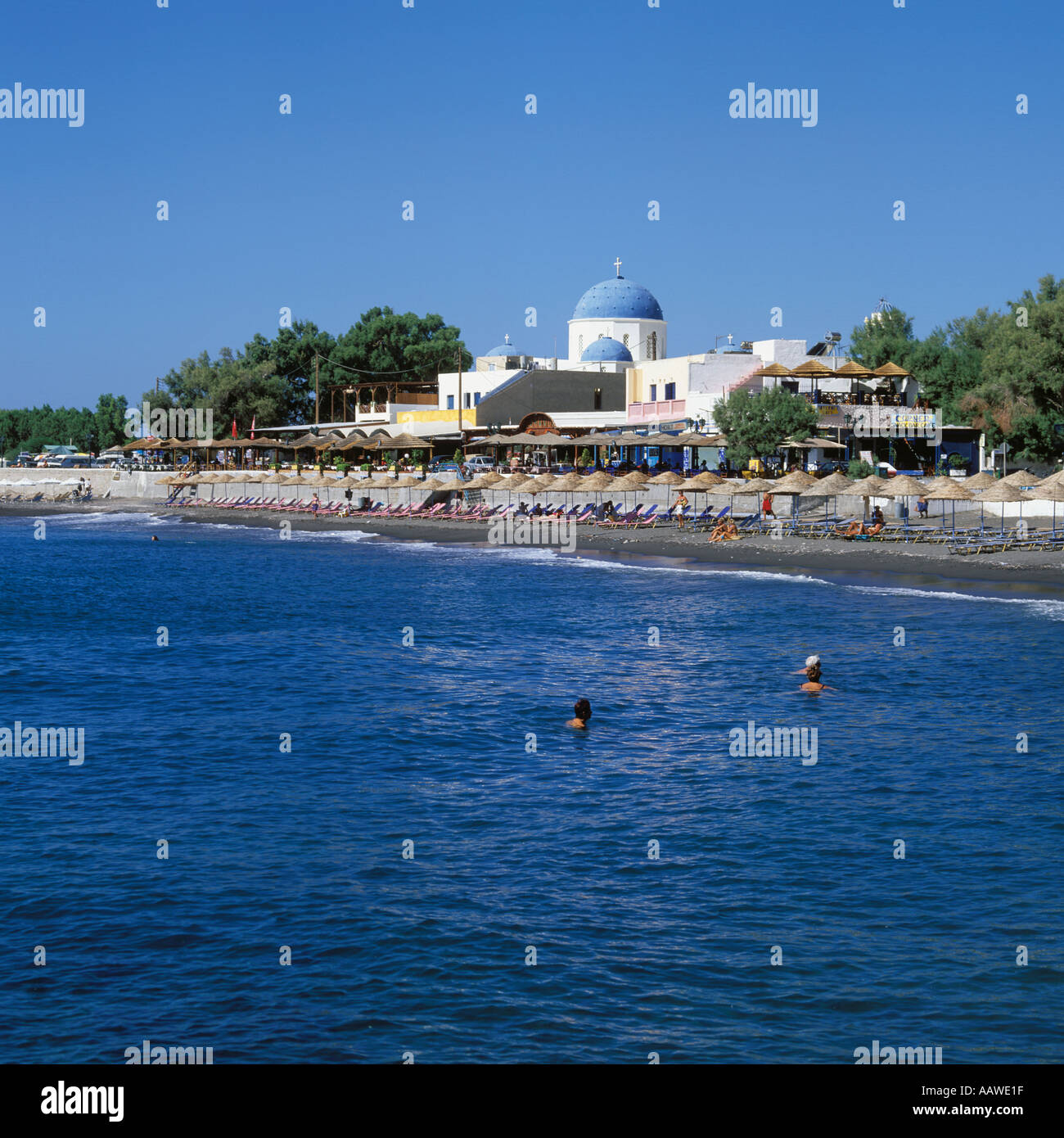 Perissa village hi-res stock photography and images - Alamy