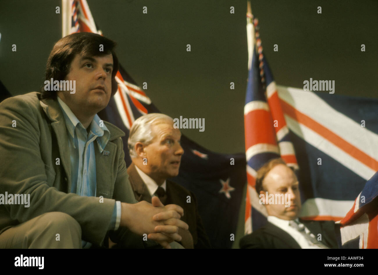 Martin Webster and John Tyndall leaders of the National Front circa ...