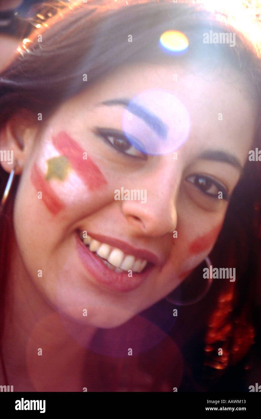 stamped face beirut lebanon Stock Photo - Alamy