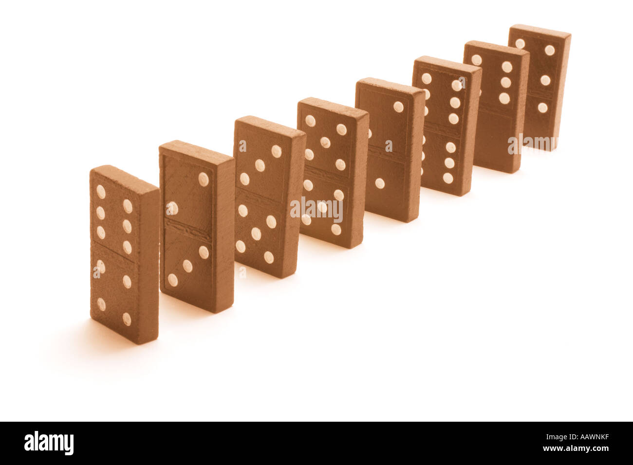 Domino effect cutout hi-res stock photography and images - Alamy