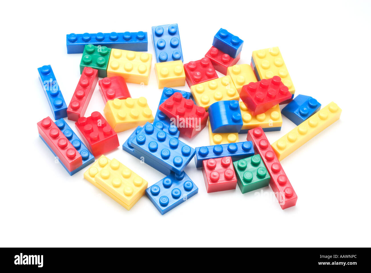 Plastic Building Blocks Stock Photo - Alamy