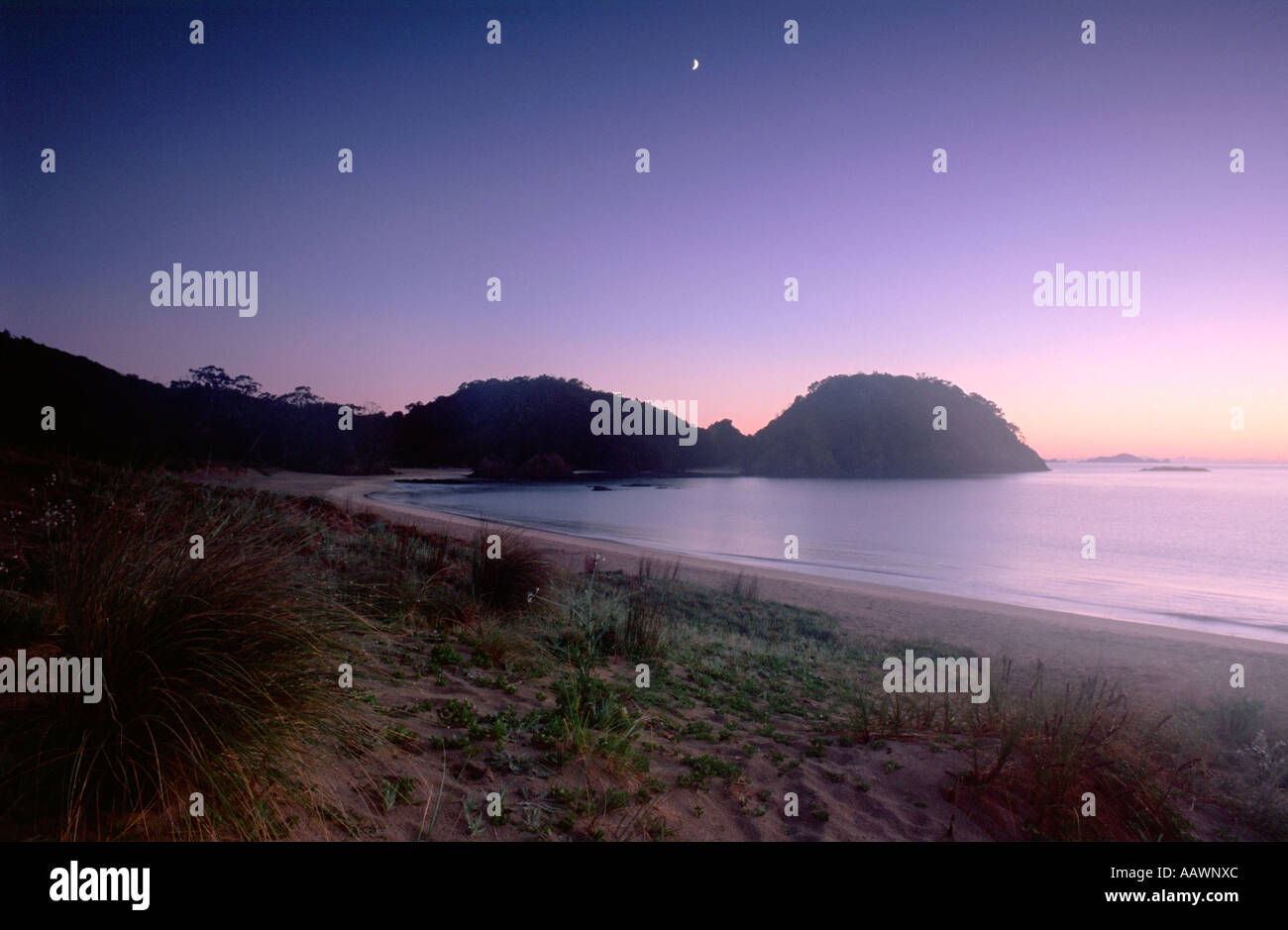 Sunrise at Matapouri Bay Northland North Island New Zealand Stock Photo ...