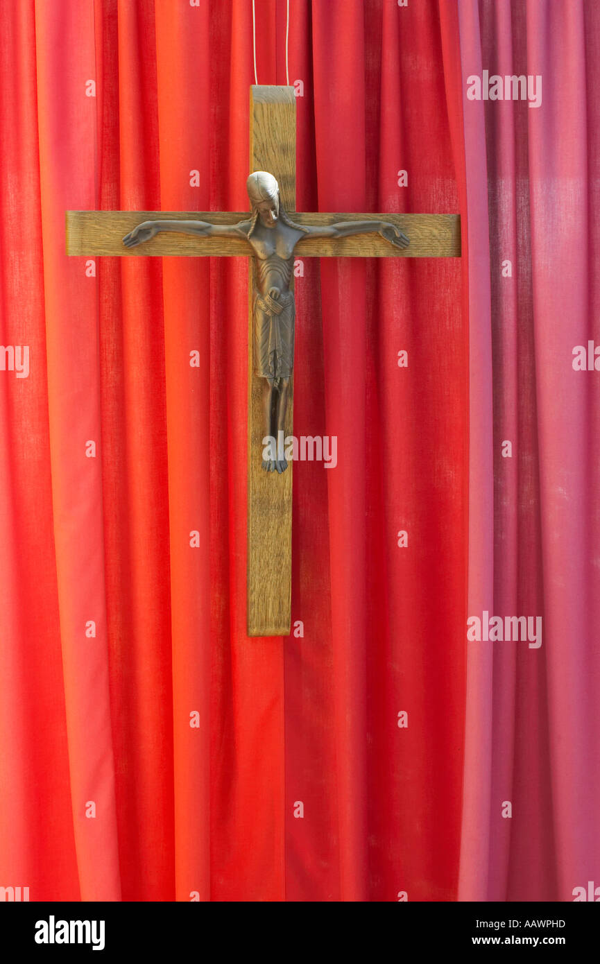 motorway church. inside a church Cross Stock Photo - Alamy