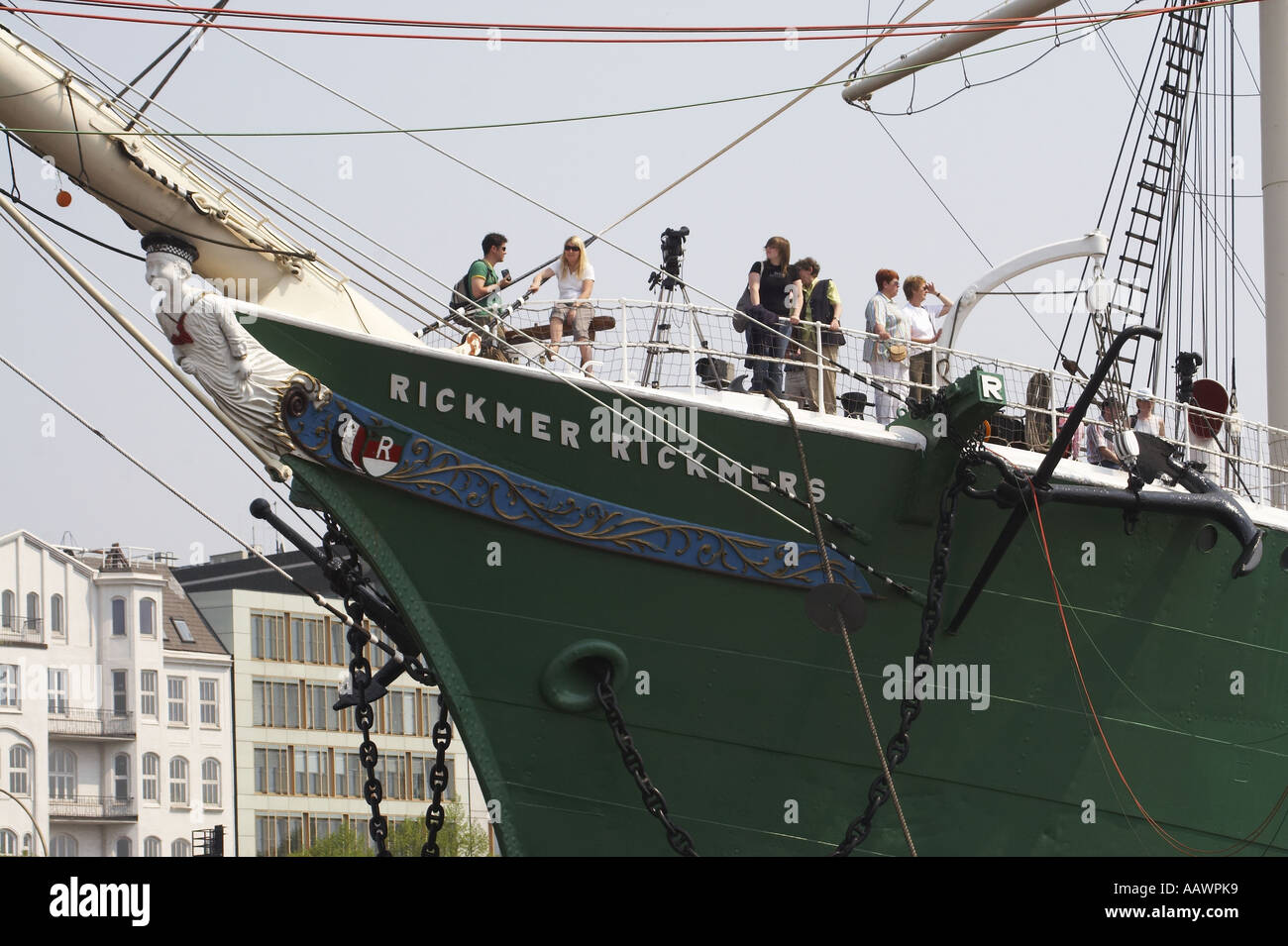 Harbour Birthday in Hambur, Germany. Rickmer Rickmers Ship Stock Photo ...