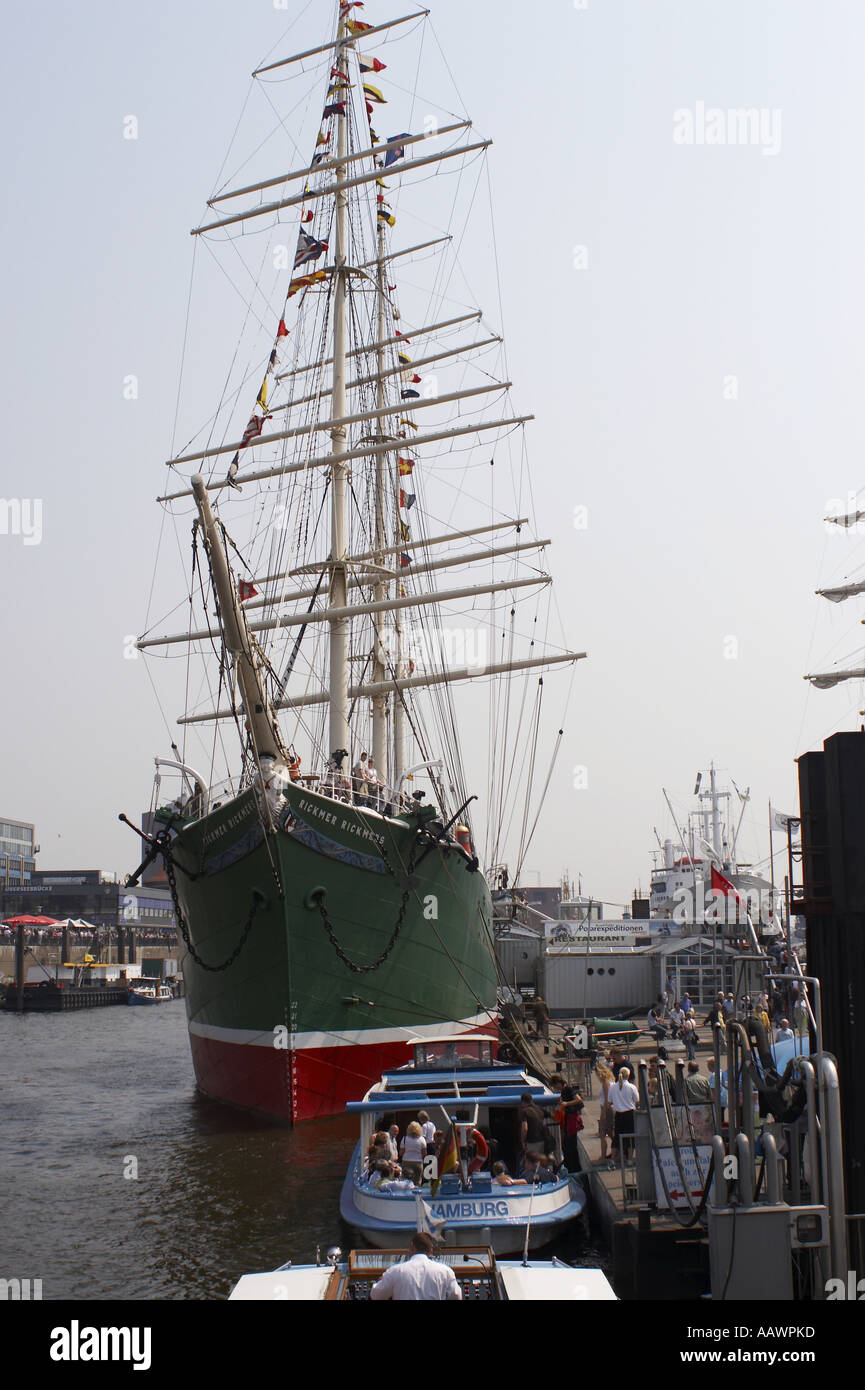 Harbour Birthday in Hambur, Germany. Rickmer Rickmers Ship Stock Photo ...