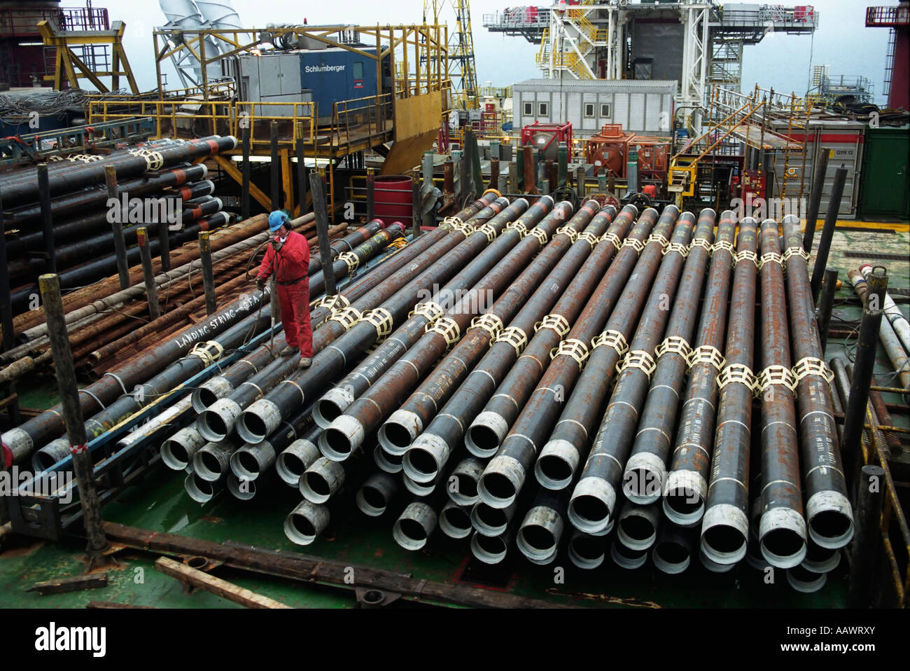 Statoil oil drilling platform Gullfaks A in the North Sea Stock Photo ...
