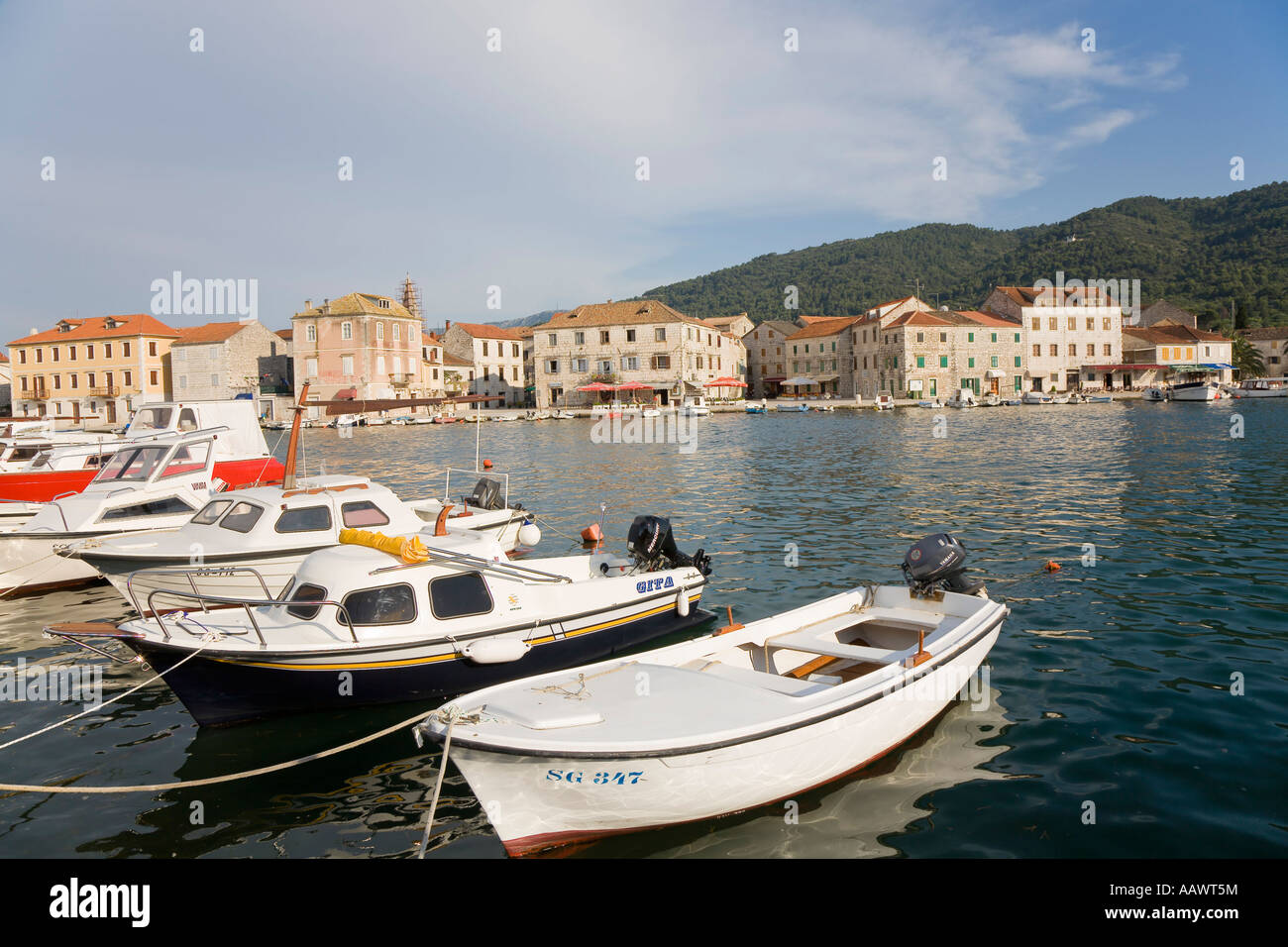 Harbour of Stari Grad, Island Hvar, Dalmatia, Croatia Stock Photo - Alamy