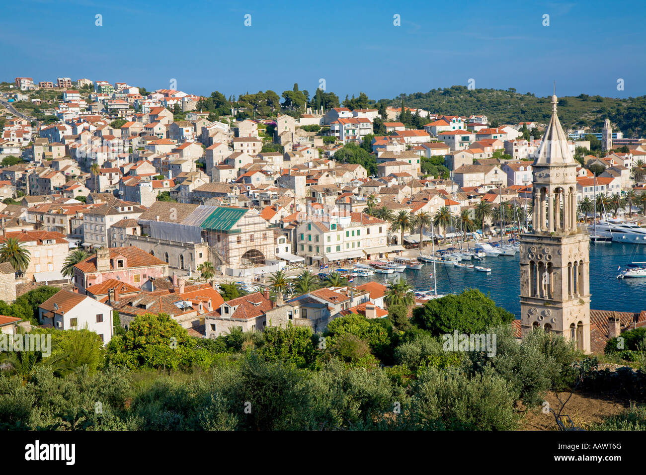 Harbour of Hvar, Island Hvar, Dalmatia, Croatia Stock Photo - Alamy