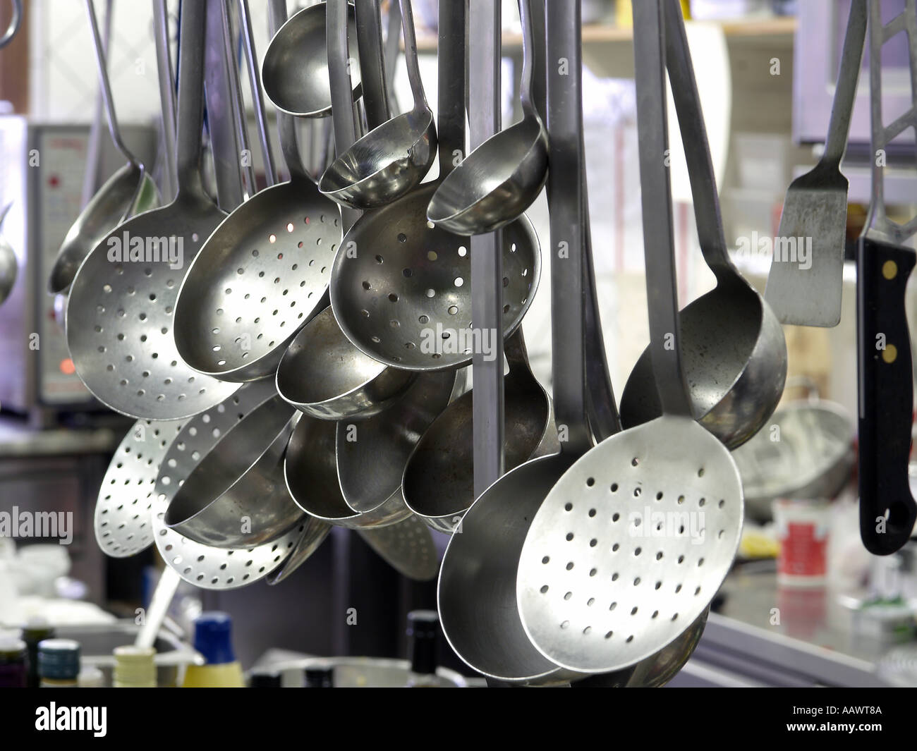 Ladles Hanging High Resolution Stock Photography and Images - Alamy