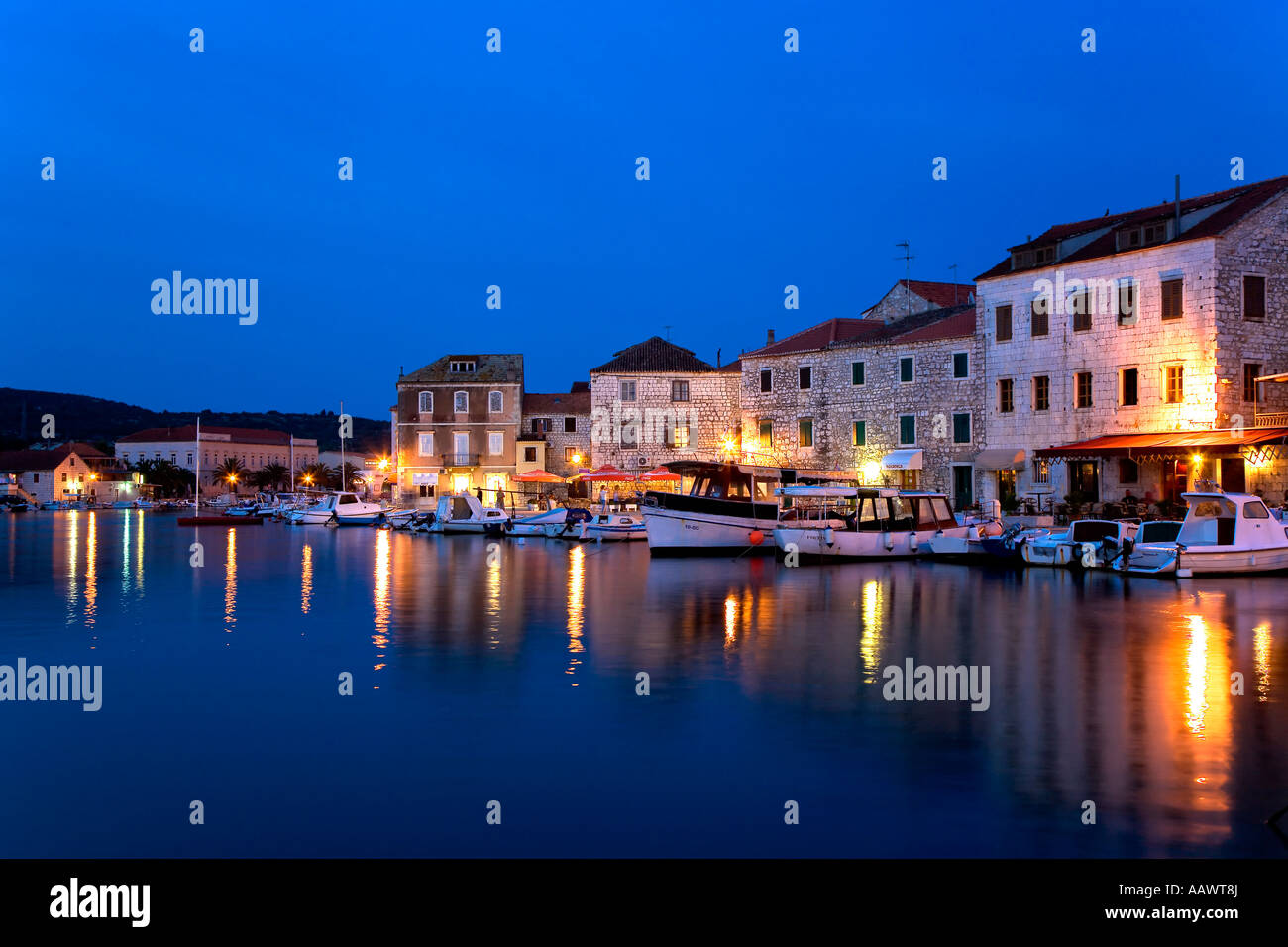 Harbour of Stari Grad, Island Hvar, Dalmatia, Croatia Stock Photo - Alamy