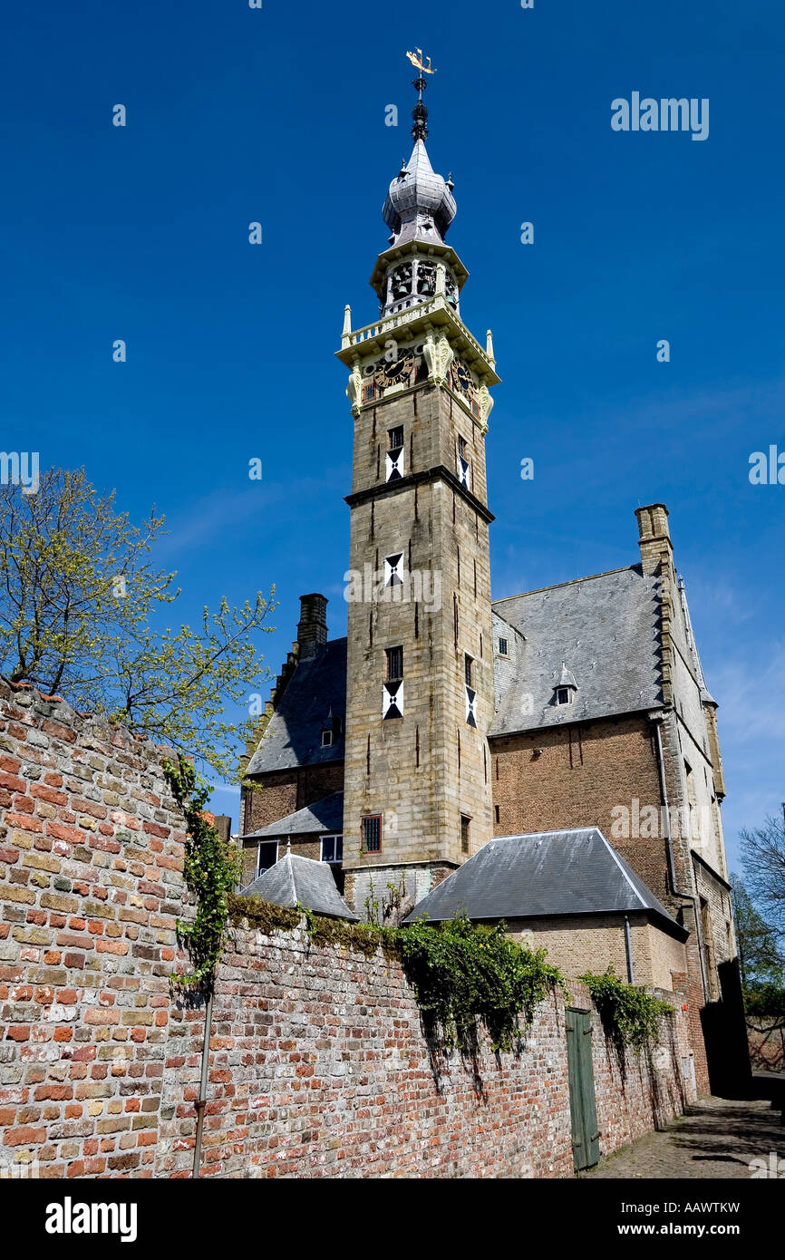 Historic town hall, Veere, peninsula Walcheren, Zeeland, The ...