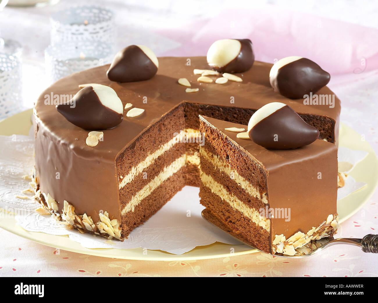 Chestnut Cake step by step Stock Photo - Alamy