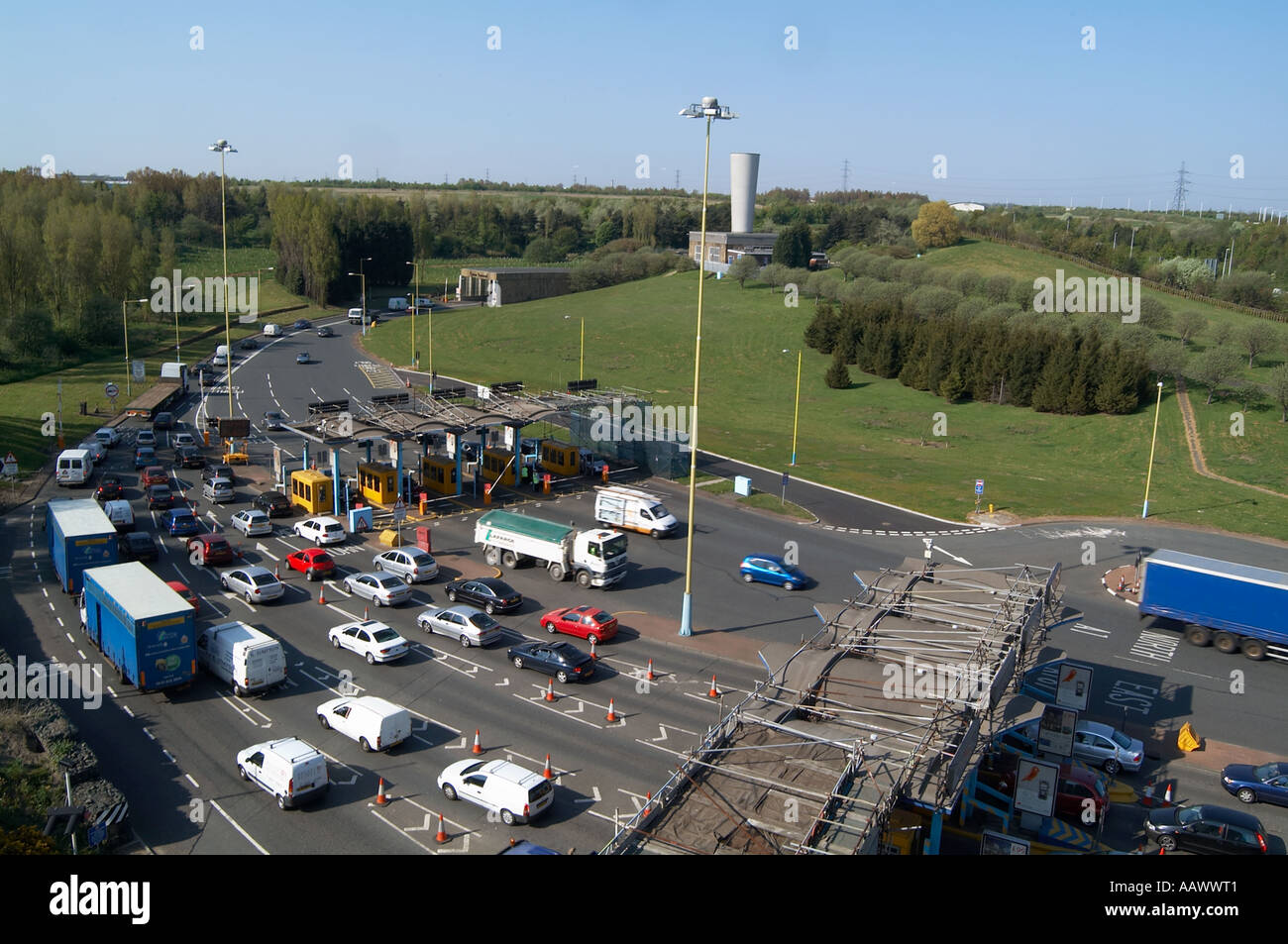 toll, booth, road, tunnel, Tyne, Newcastle, Tyneside, pay, coin ...