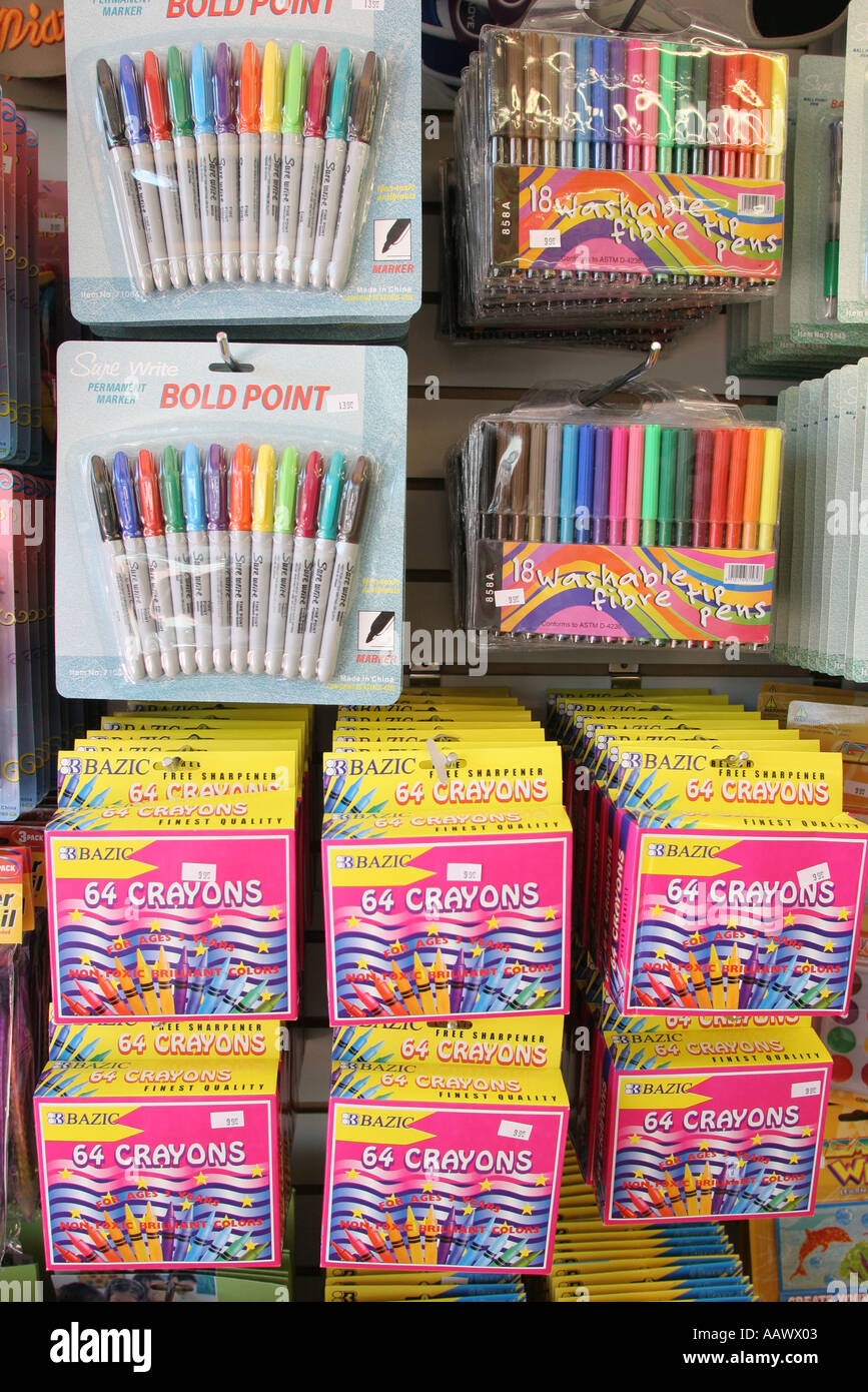 Packaged crayon items hi-res stock photography and images - Alamy