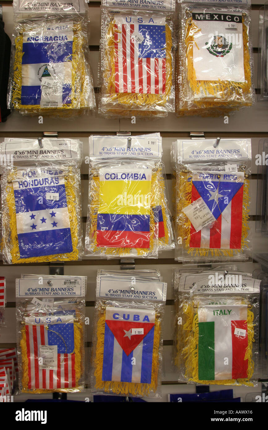 Miami Beach Florida,Dollar Bazaar,packaged flag banners,retail products ...