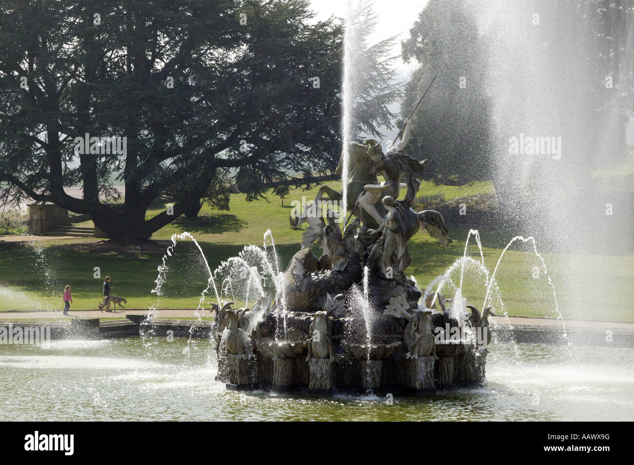 The Perseus and Andromeda fountain at Witley Court in Great Witley ...