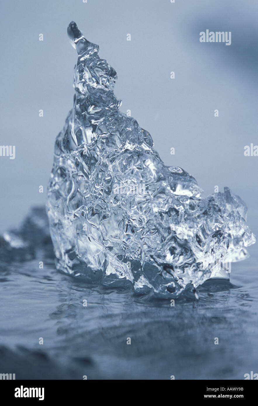 Ice chunk from glacier floating in lake Stock Photo - Alamy