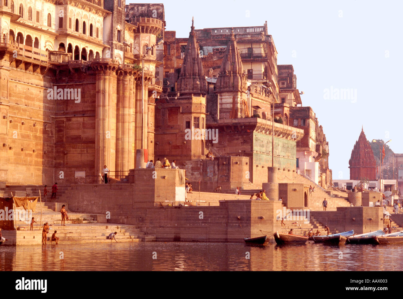 RIVER GANGES AT VARANASI UPPER PRADESH INDIA Stock Photo - Alamy
