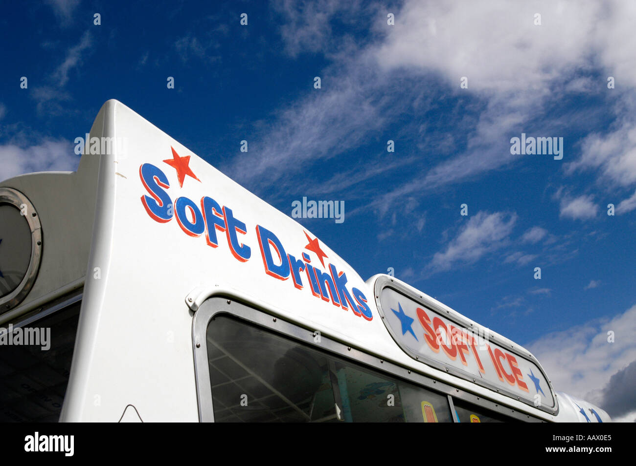 Ice cream Van signage Stock Photo - Alamy