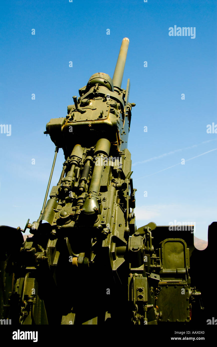 anti aircraft air defense artillery cannon Stock Photo - Alamy