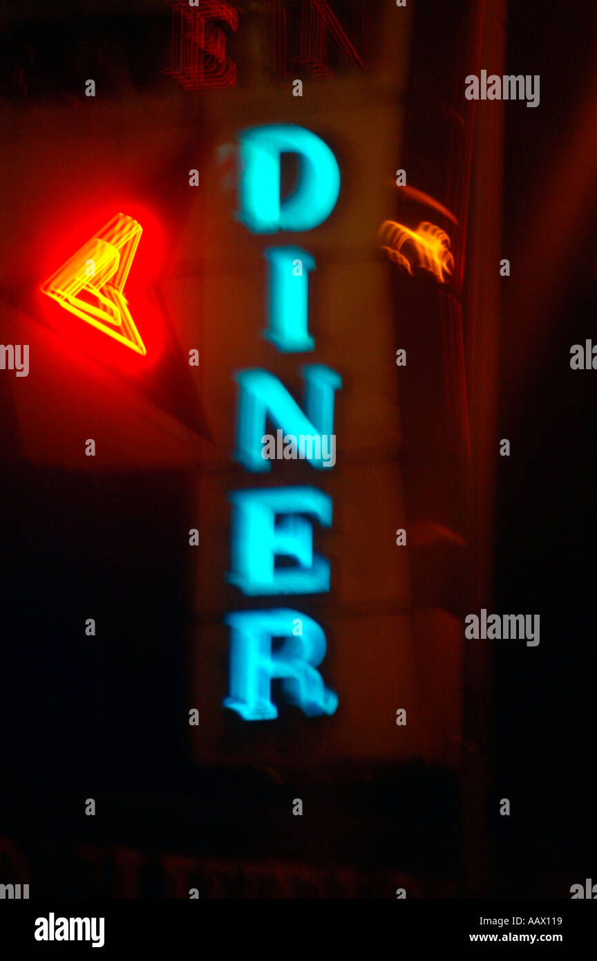 Red arrow diner hi-res stock photography and images - Alamy