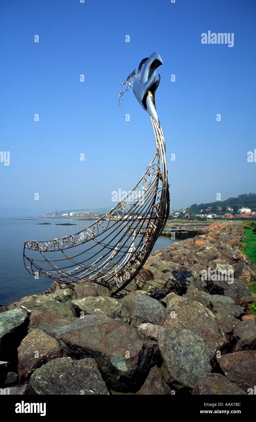 Viking longboat ship sculpture hi-res stock photography and images - Alamy