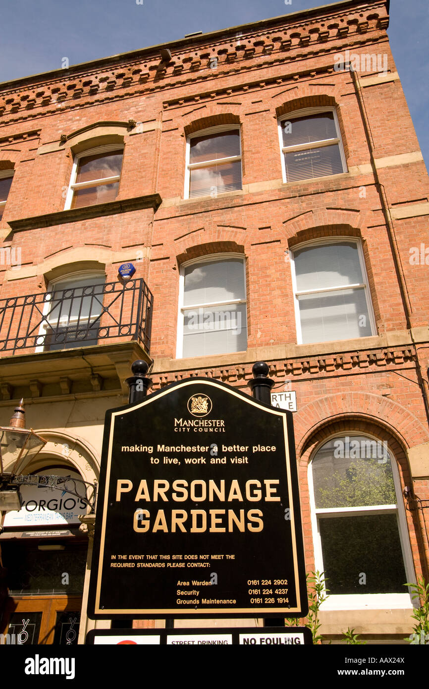 Parsonage Gardens Manchester UK Stock Photo - Alamy