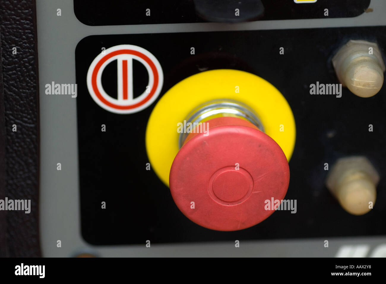 Red emergency Stop Button Stock Photo - Alamy