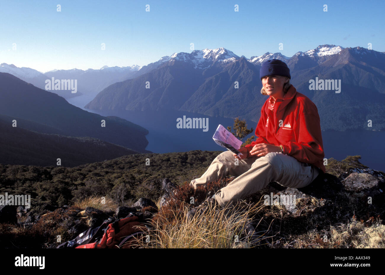 Extreme adventurer Polly Murray in New Zealand Stock Photo - Alamy