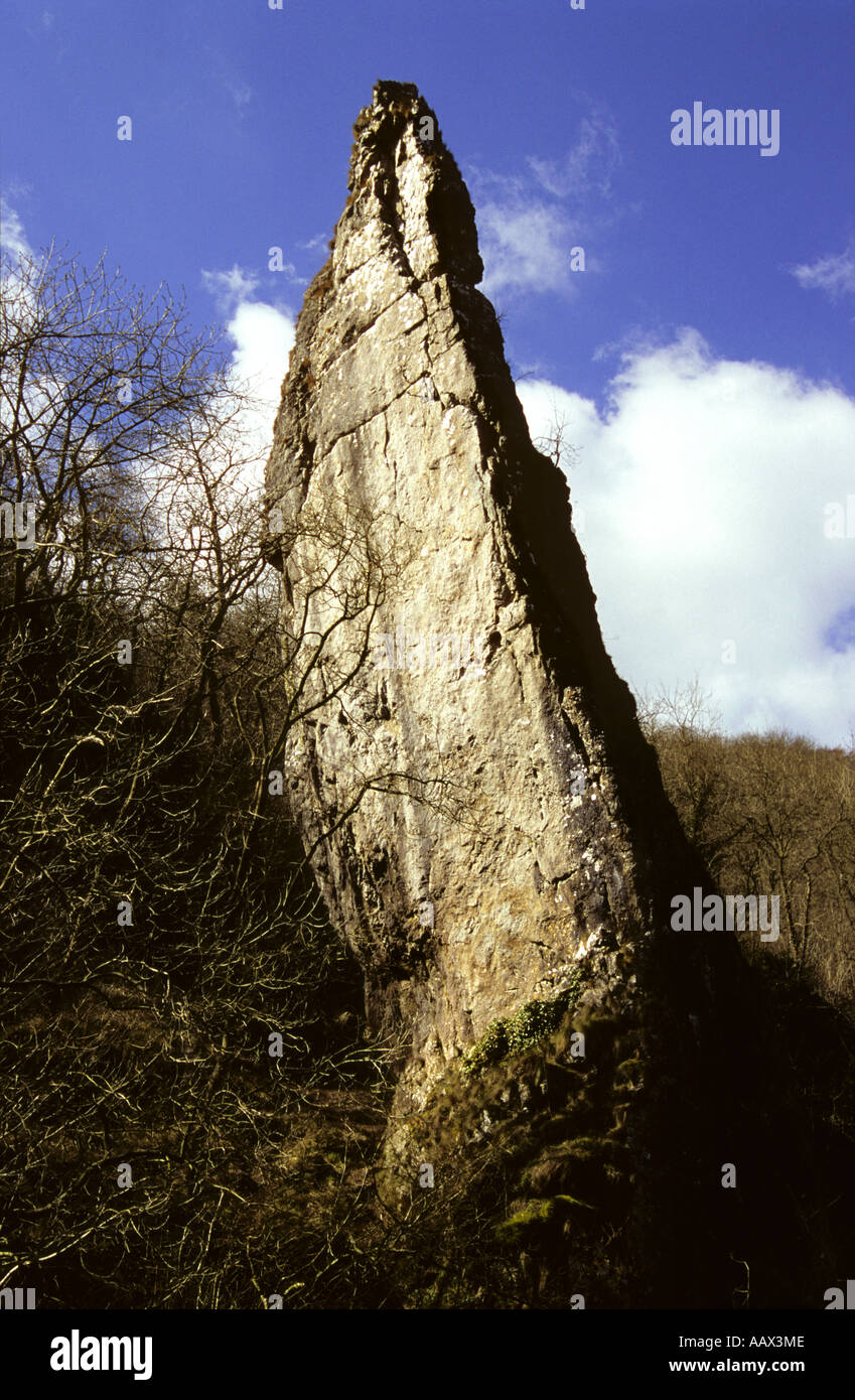 Ilam Rock, Dovedale, Peak District National Park, England, UK Stock ...