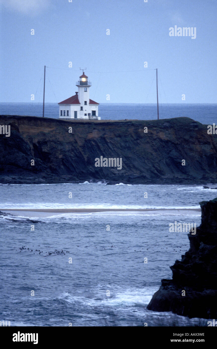 PLH-1 CAPE ARAGO LIGHTHOUSE Stock Photo - Alamy