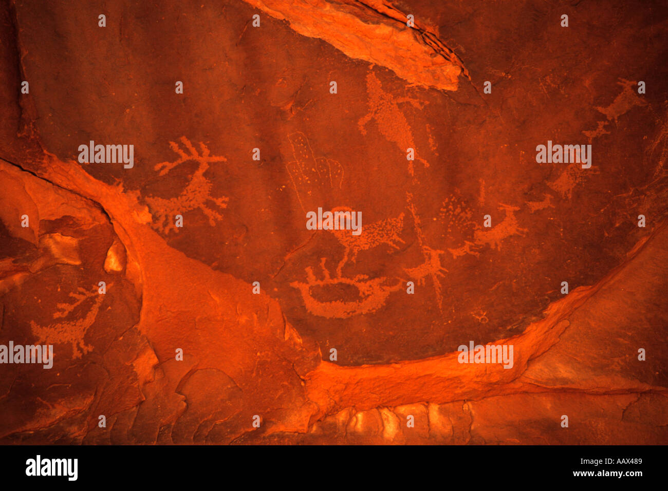 Utah Moab Rock art Stock Photo - Alamy