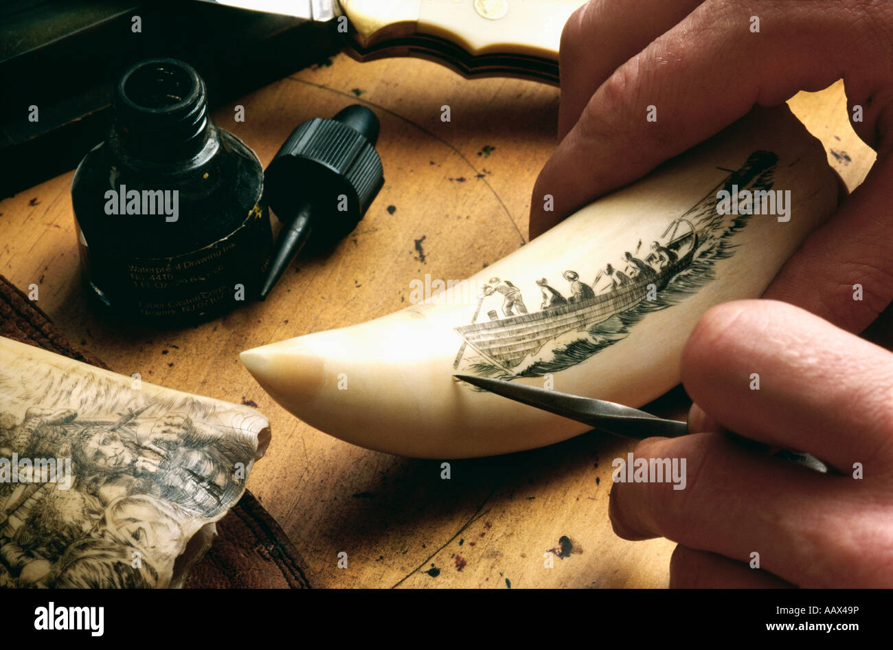 Scrimshaw hi-res stock photography and images - Alamy