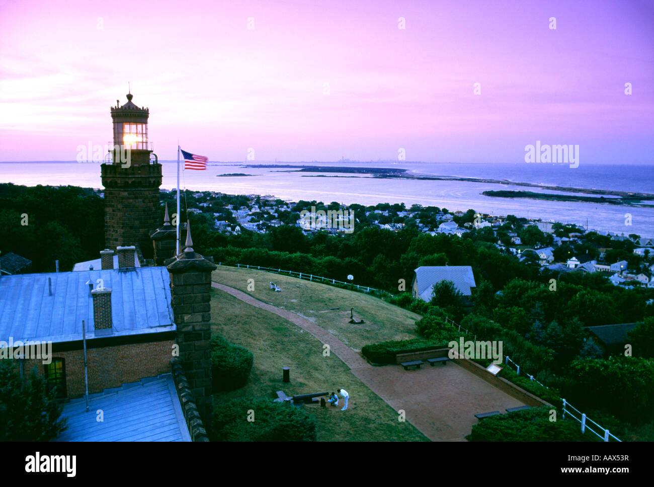 New jersey twin lights lighthouse hi-res stock photography and images ...
