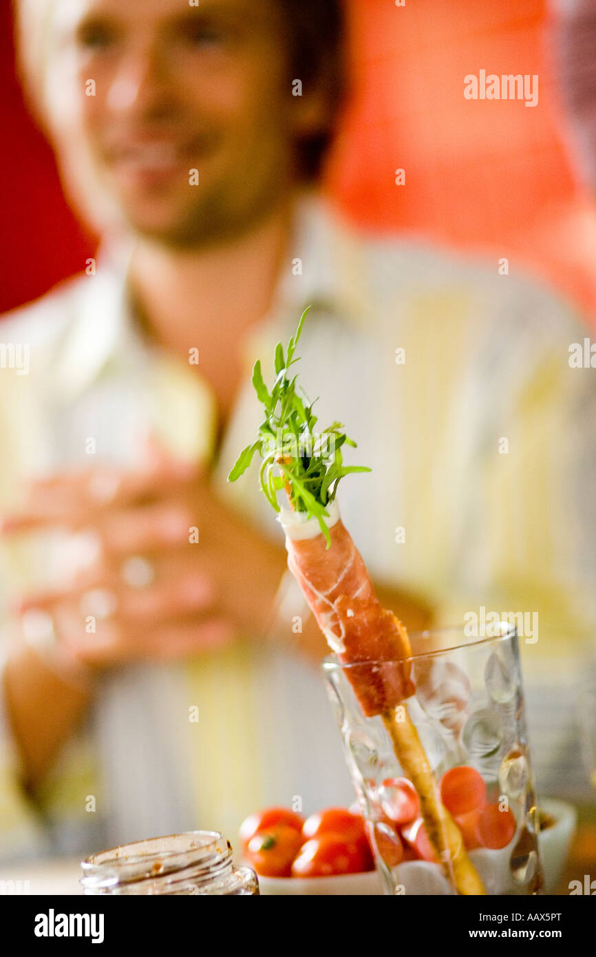 Man at Table Stock Photo - Alamy
