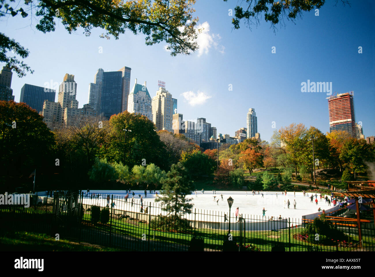 Wollman Rink Central Park New York NY Stock Photo - Alamy