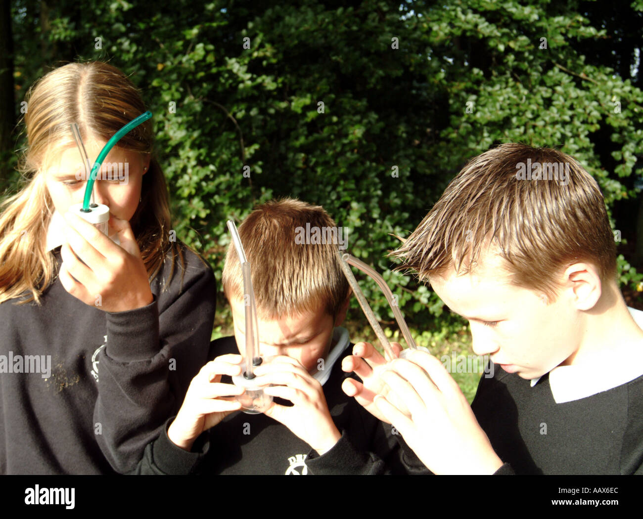 science experiment outdoor outside Stock Photo - Alamy