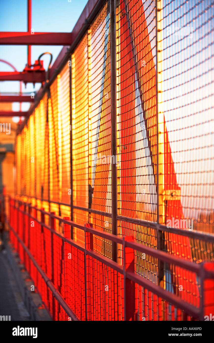 BRIDGE, BEAMS, ARCHITECTURE, METAL, STEEL, RUST, PAINT, SKY, BLUE SKY ...