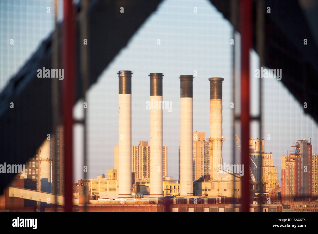 POWER PLANT, SMOKESTACKS Stock Photo - Alamy