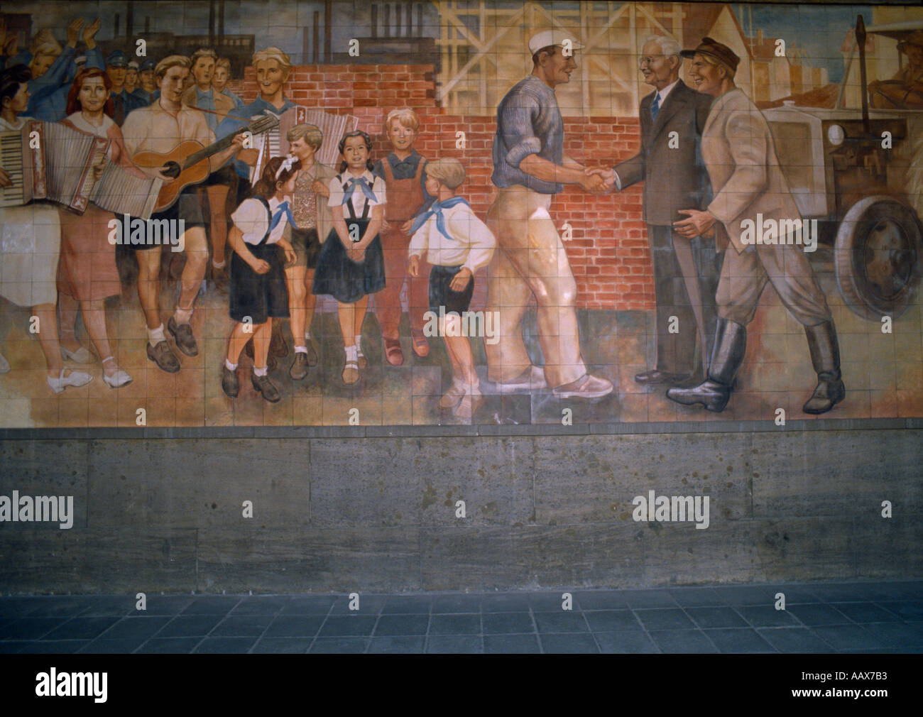 Cold War East Berlin in East Germany in Europe. Politics Political Art ...