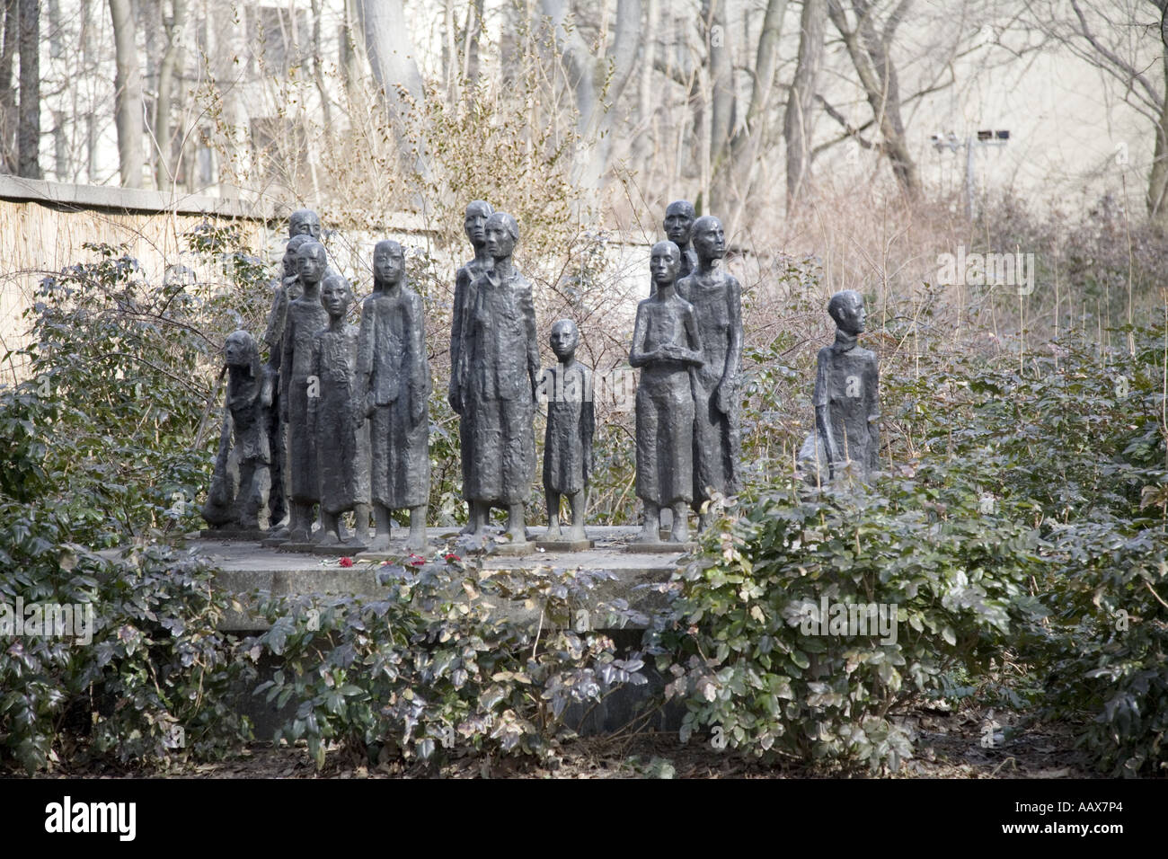 Sculpture in front of the old jewish cemetery hi-res stock photography ...