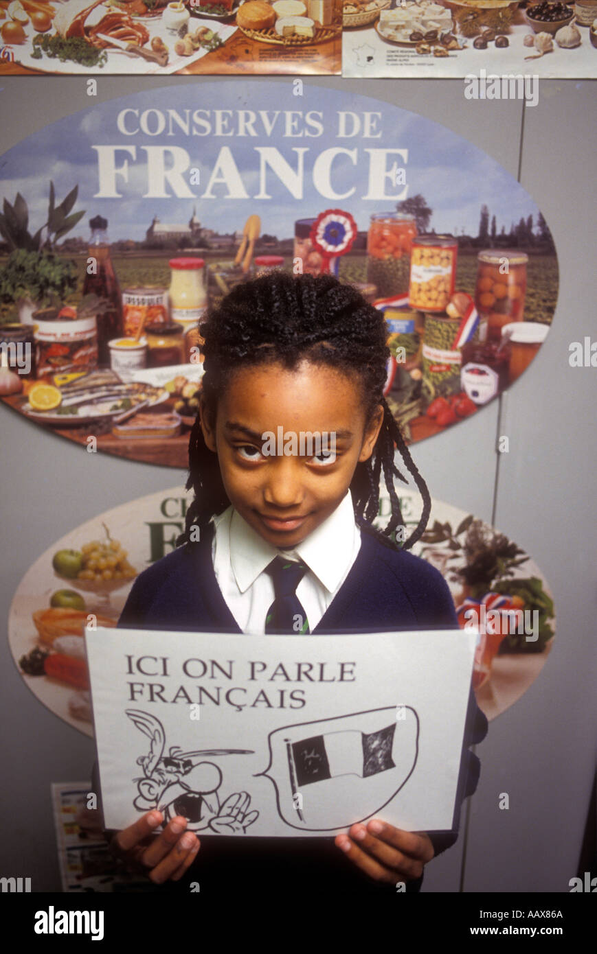 Primary school French language lesson Stock Photo - Alamy