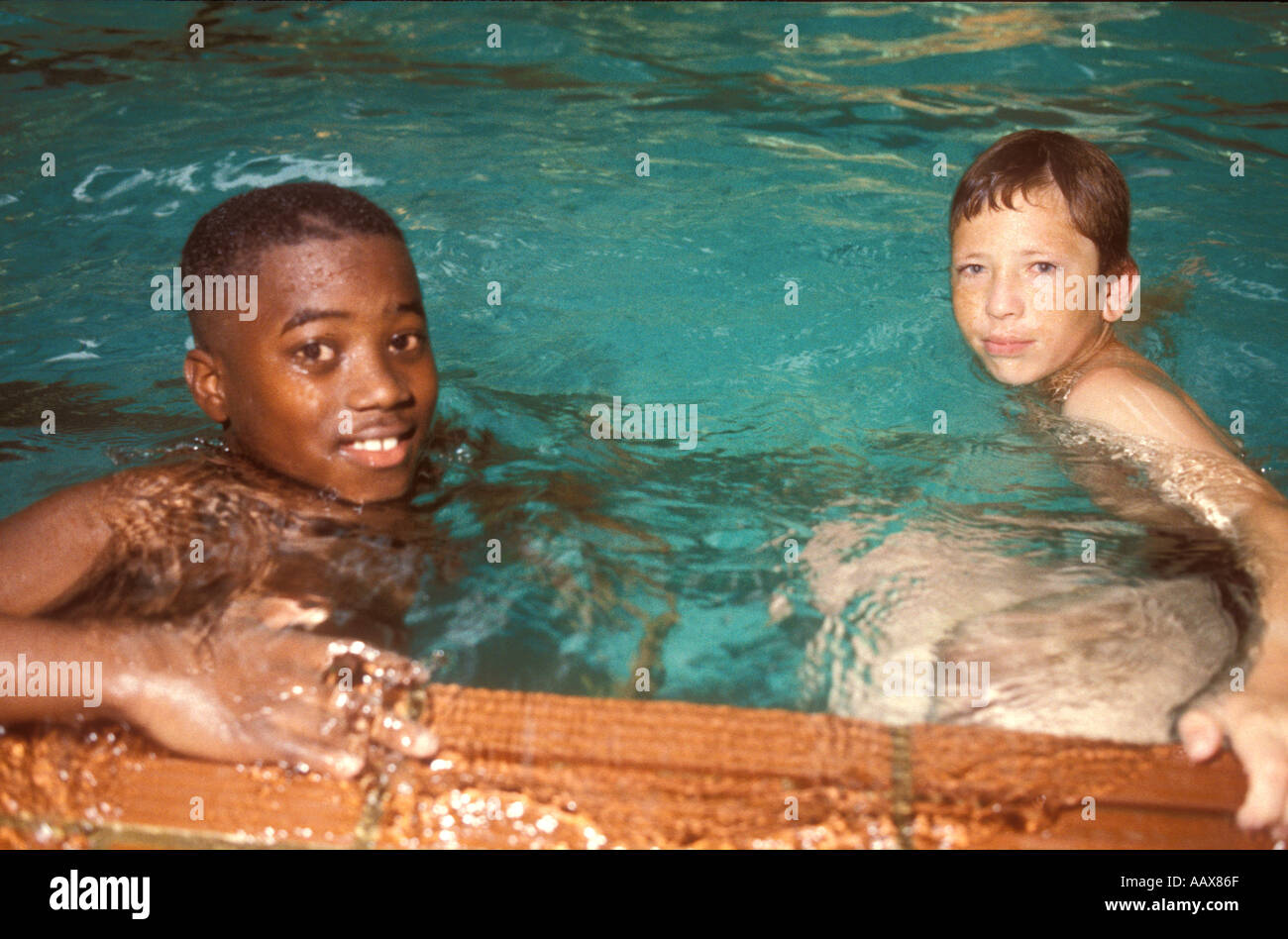 Multiracial people swim hi-res stock photography and images - Alamy