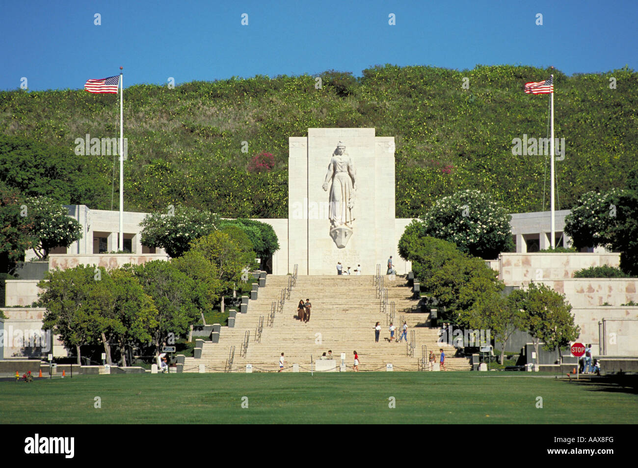Punchbowl national memorial cemetery pacific High Resolution Stock ...