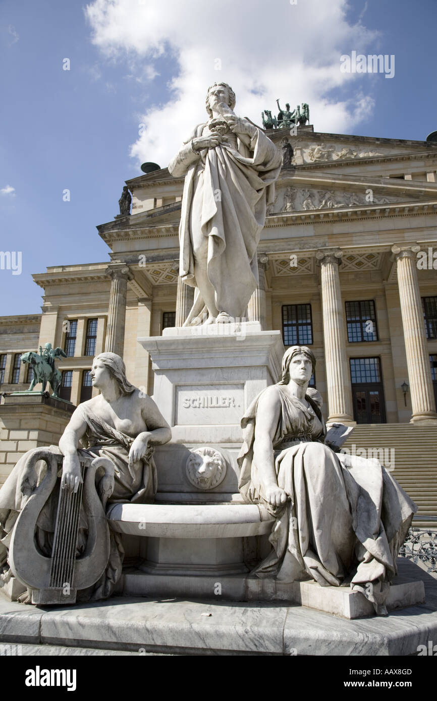 Schiller statue and concerthall hi-res stock photography and images - Alamy