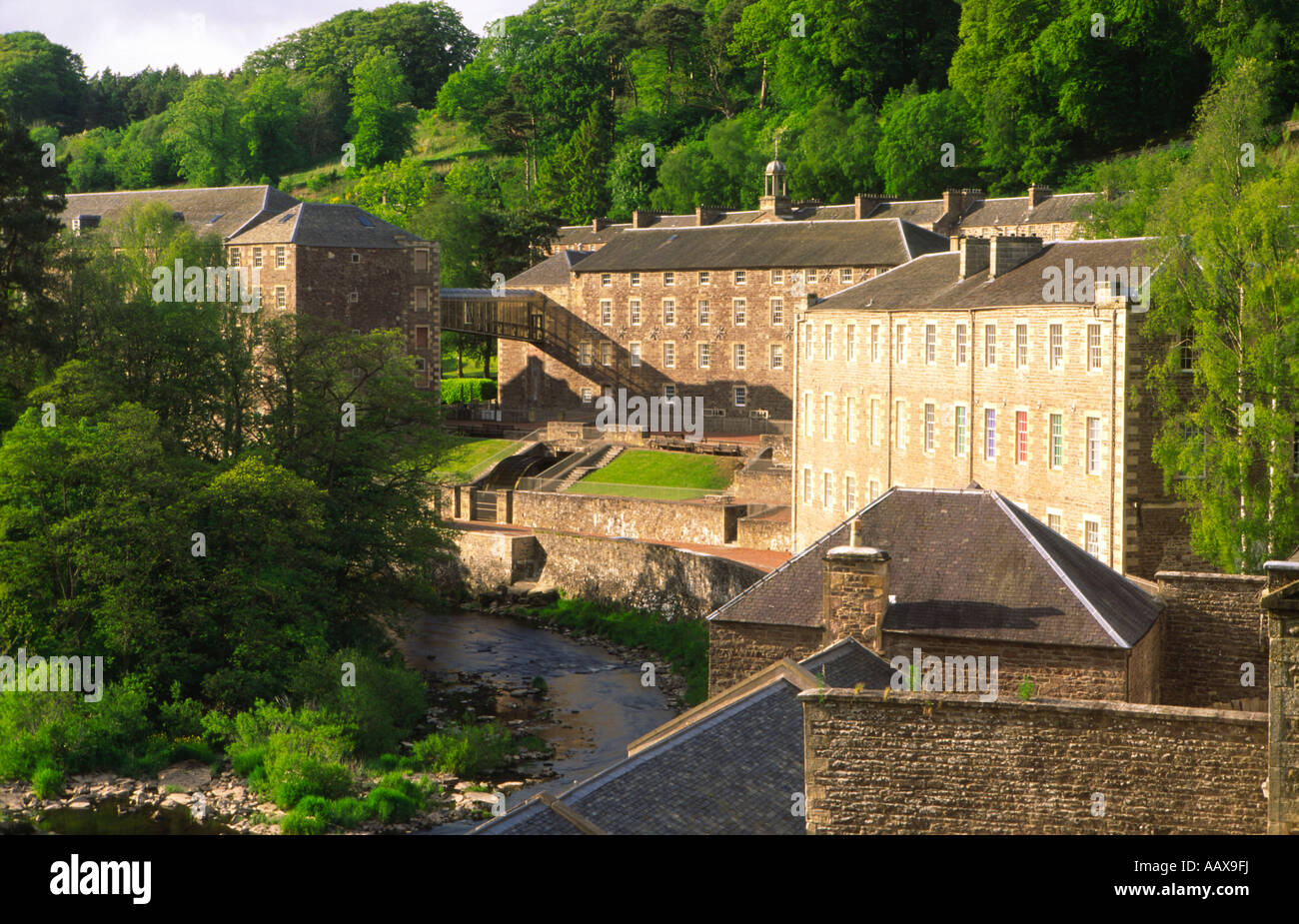 New Lanark UNESCO World Heritage Site by River Clyde Lanarkshire ...