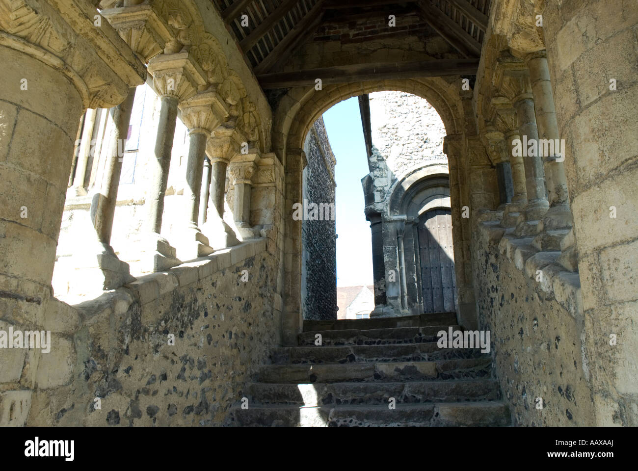 Arched Stairs at Canterbury Cathedral Stock Photo - Alamy