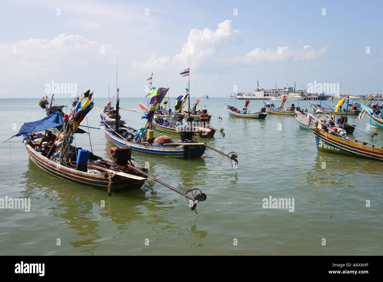 Fishing boats Koh Samui, Thailand Stock Photo - Alamy