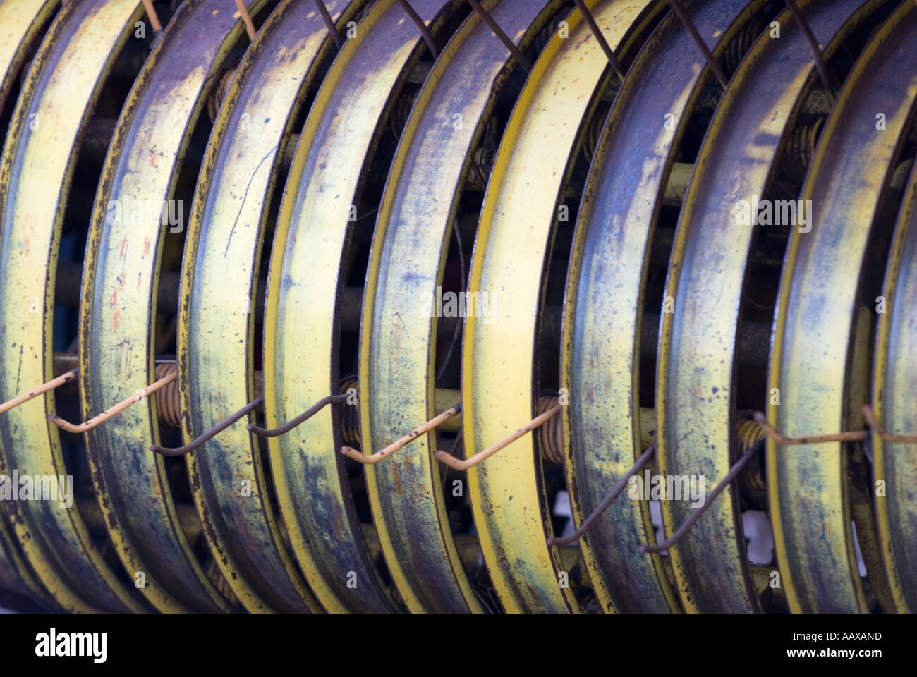 Hay rake close up Stock Photo - Alamy